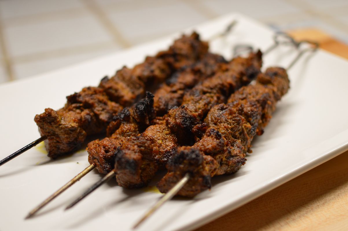 Savory Fire Grilled Ribeye Cap Kabobs on My "new" Santa Maria Grill ...